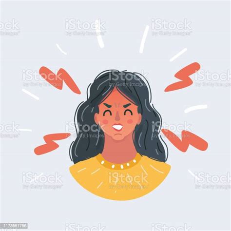 화가 이모티콘 여성 여성 슬픔에 대한 스톡 벡터 아트 및 기타 이미지 슬픔 악한 낙서 드로잉 Istock