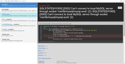 urgent help mysql socket error 2 sqlstate [hy000] general help