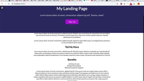 react responsive navbar landing page youtube