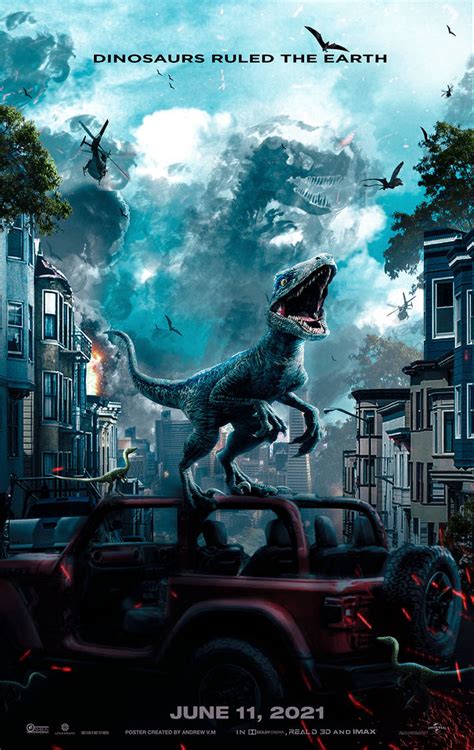 Jurassic World Dominion Poster Blue Hd By Andrewvm On Deviantart
