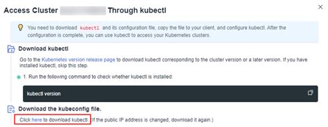connecting to a cluster using kubectl cloud container engine user guide
