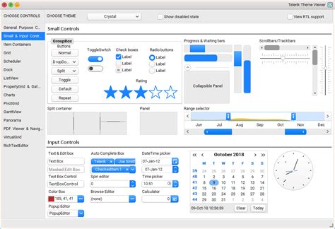 introducing the crystal theme telerik ui for wpf and winforms