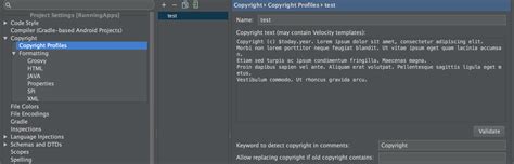 java is there an easy way to have the copyright notice automatically