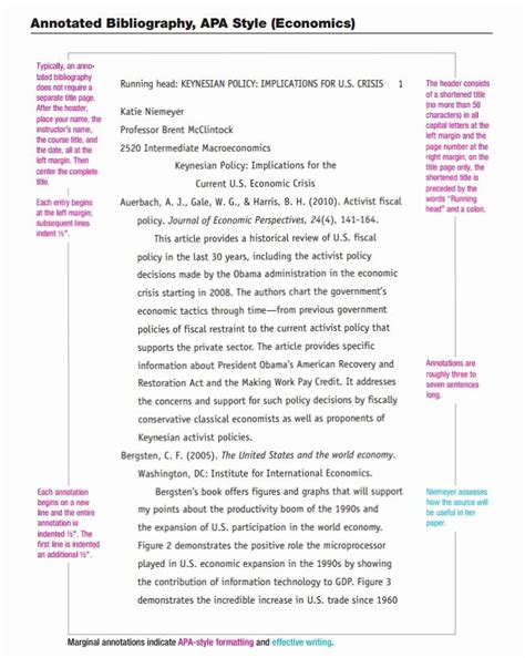 Samples Of Apa Format Luxury Annotated Bibliography Example Mla And Apa