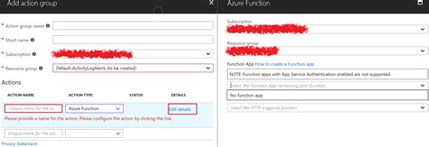 is it possible for an azure application insights alert to