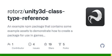 github rotorz unity3d class type reference an example npm package