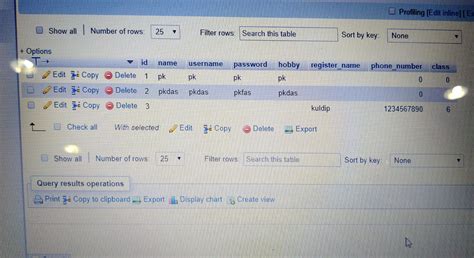 how to insert data in previous register data in database
