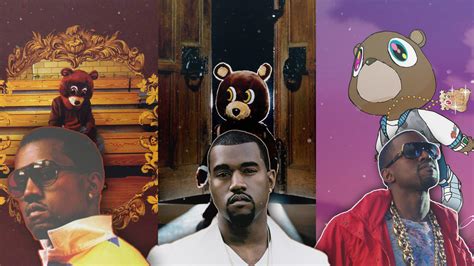 I Made A Wallpaper Of The College Dropout Trilogy Hope You Guys Like