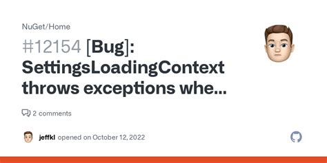 [bug] settingsloadingcontext throws exceptions when a different