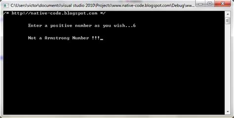 write a program to find the given number is armstrong
