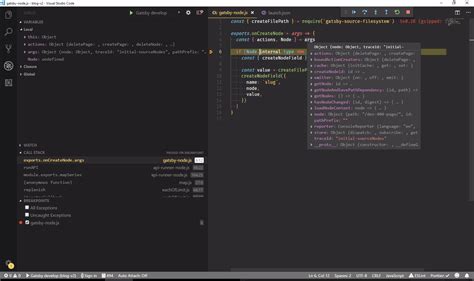 debugging the build process gatsby