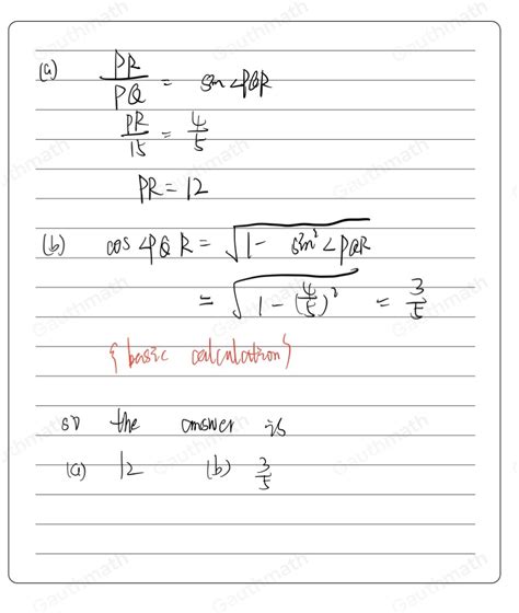 4 Diagram Shows A Right Angled Triangle Pqr Give Gauthmath