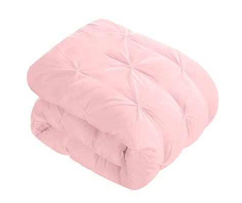 Evolive 4pc Set Pinch Pleat Kiss Pleat Pintuck Comforter Set With
