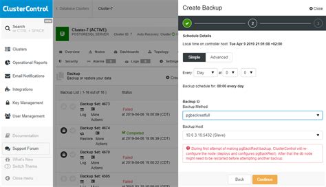 announcing clustercontrol 1 7 2 improved postgresql backup and support