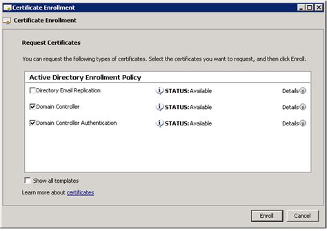 enable ldap over ssl ldaps on windows 2008 active directory domain