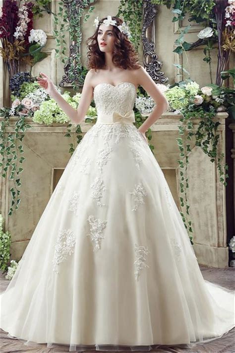 Strapless Corset Wedding Ball Gowns