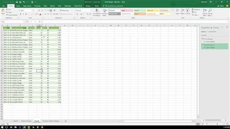 getting data from excel ranges microsoft excel power query