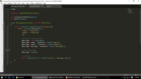 laravel sqlstate[42s22] column not found 1054 unknown column