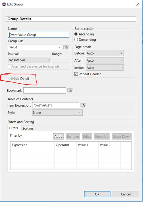 eclipse empty rows in report when using count function stack overflow