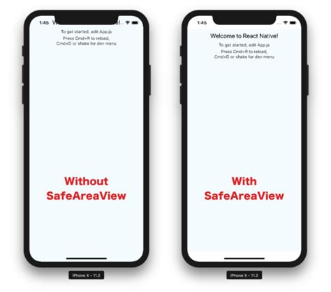 react native and iphone x