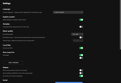 show desktop overlay setting doesn t appear the spotify community