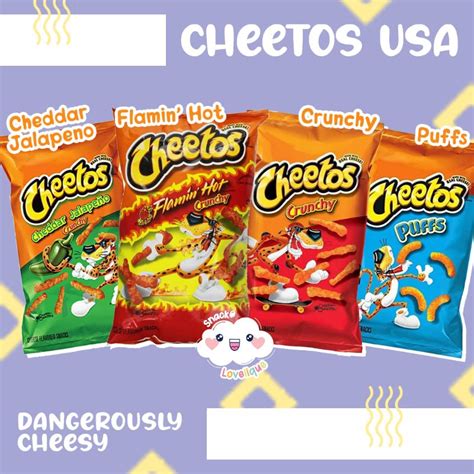 Jual Ready Stock Cheetos Usa Import Flaming Hot Crunchy Jalapeno Puffs
