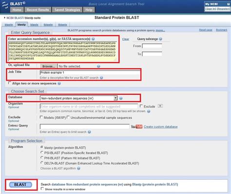 blast compare and identify sequences ncbi bioinformatics resources an