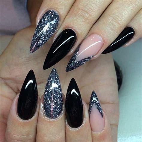 Best Black Stiletto Nails Designs For Your Halloween – Ostty Hot Nails