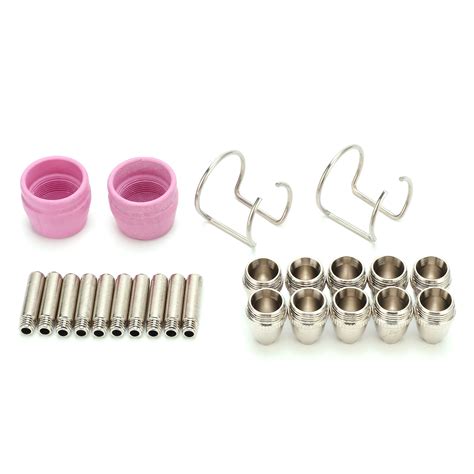 Plasma Cutting Torch Consumables Kit Electrode Contact Tip Ceramics