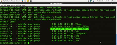 hdfs commands hadoop shell commands to manage hdfs edureka