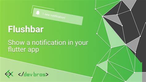show a notification quickly and easily in your flutter app youtube