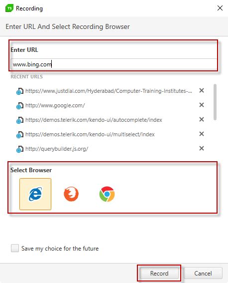 create and record a web test vs plugin progress test