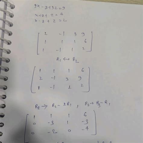 Solve The System Of Equations Using Matrix Method X Y Z 4 2x