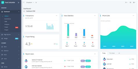 datta able premium flask dashboard appseed