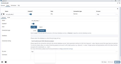 how to schedule a job in postgresql