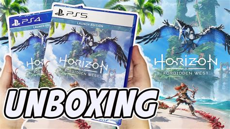 Horizon Forbidden West Launch Edition Ps4 Ps5 Unboxing Youtube