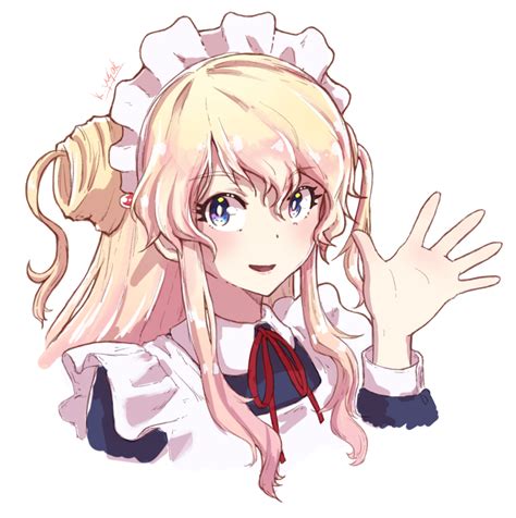 The Big Imageboard Tbib Alicia Kagawa Yuusaku Apron Blonde Hair