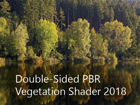 double sided pbr vegetation shader 2018 vfx shaders unity asset store