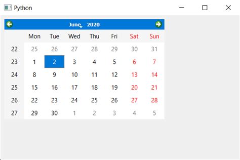 pyqt5 qcalendarwidget setting title geeksforgeeks