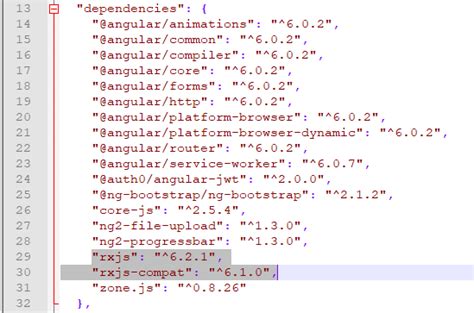 module has no exported method observable angular 6