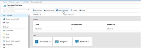 how to import data from azure blob storage to azure search