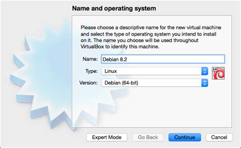 installing debian linux in a virtualbox virtual machine