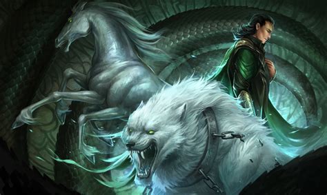 sandara fenrir jormungandr mythology loki marvel sleipnir