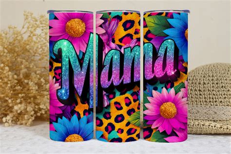 Mama Tumbler Wrap 20 Oz Skinny Tumbler Graphic By Bonnydesign