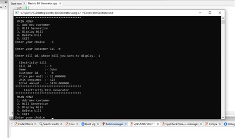 simple electric bill system generator using c with free source code