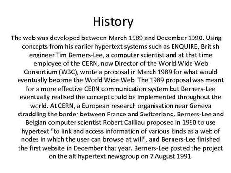 world wide web the world