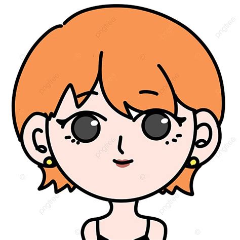 من ناحية رسم شخصية كرتونية مرسومة باليد أنثى الصورة الرمزية Png وملف