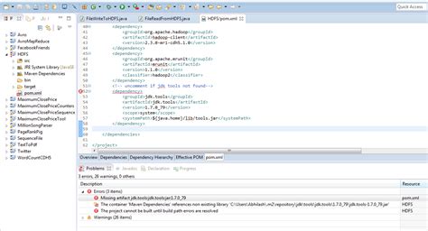 missing artifact jdk tools jar hadoop in real world
