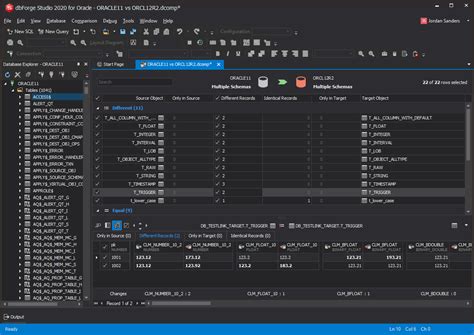 oracle database compare tool compare oracle schemas