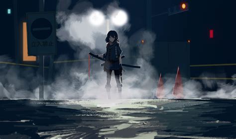 Assassin Anime Girl With Sword Wallpaper Hd Anime Wallpapers 4k